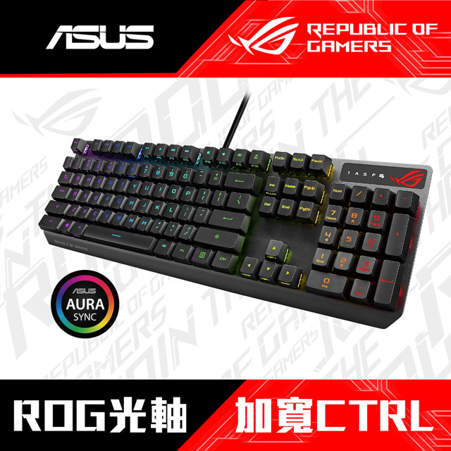 華碩 ASUS ROG Strix Scope RX 光學機械電競鍵盤-紅軸 - PChome 24h購物