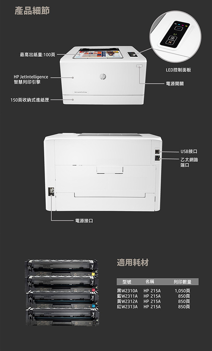 HP Color LaserJet Pro M155nw 無線網路彩色雷射印表機 - PChome 24h購物